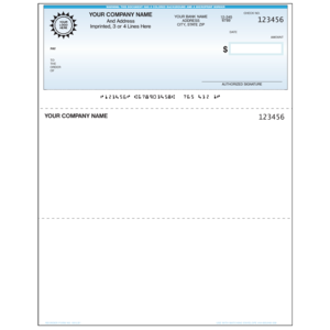 019L Preprinted Middle Check